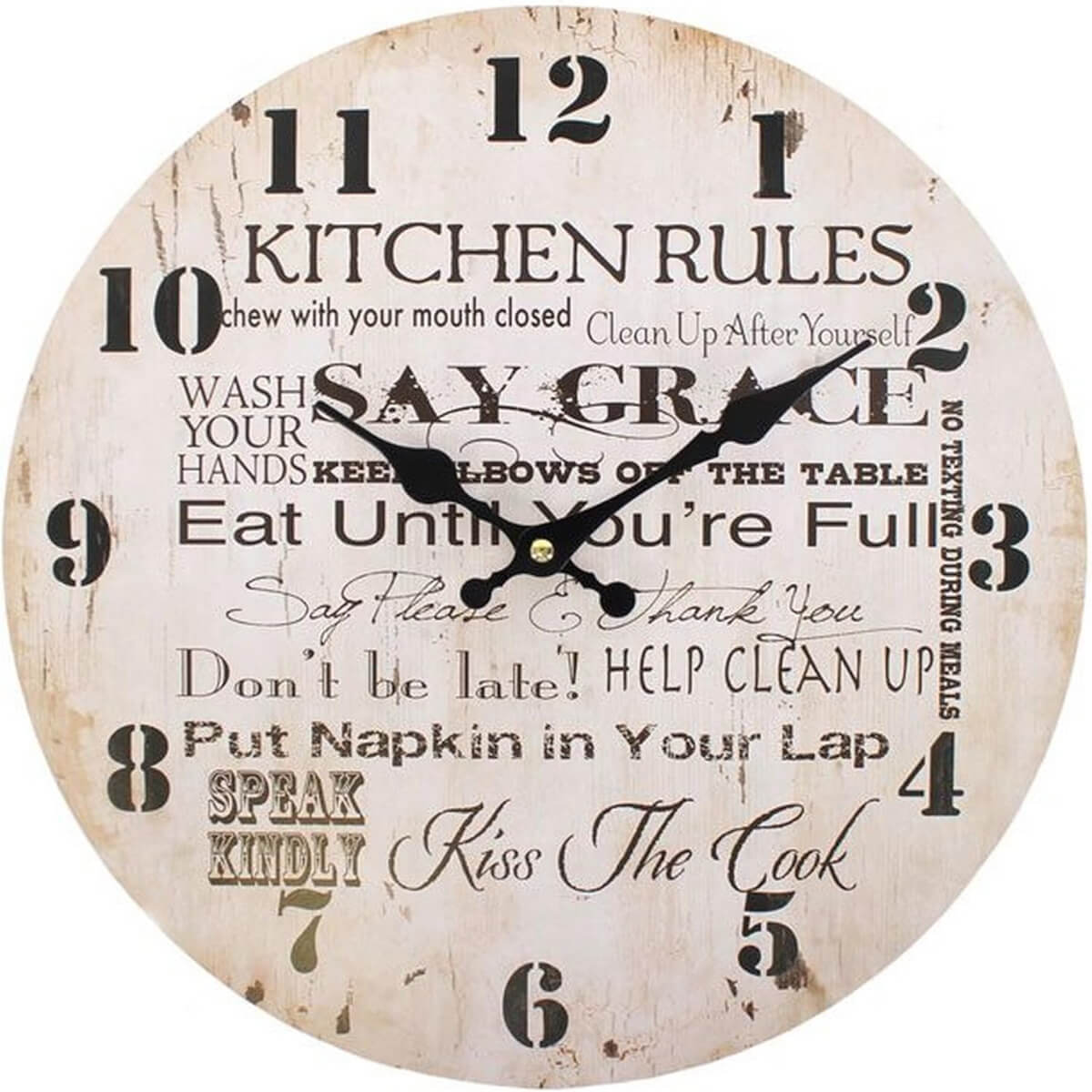 Kitchen Wall Clock | Rustic Charm Design | Onels Corner